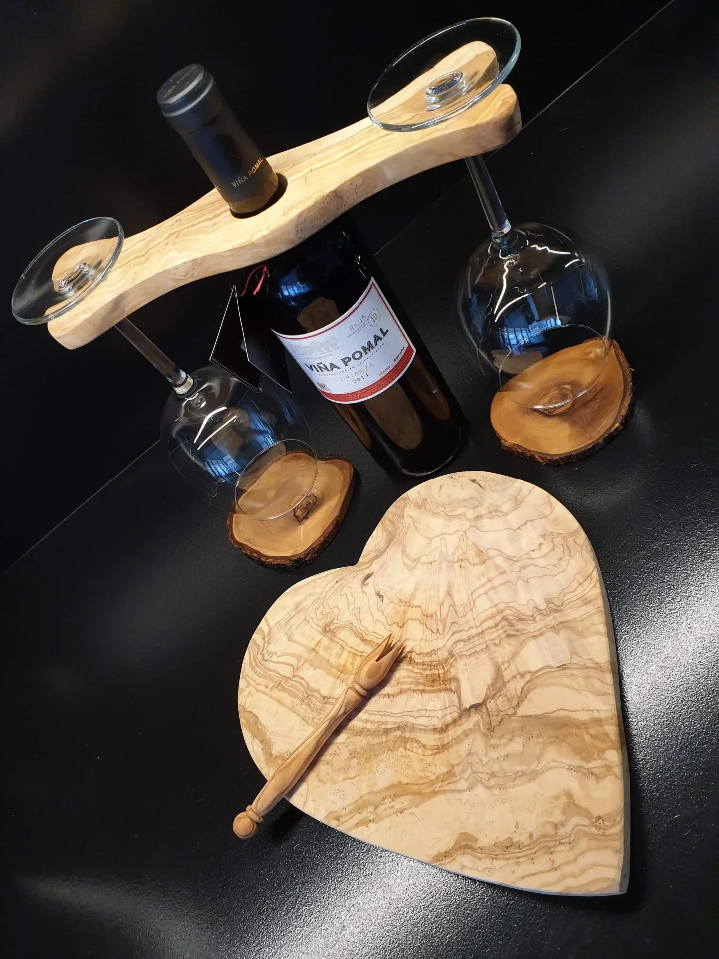 Olijfhouten Valentijn set - Olijfboom Shop - De Olijfboomspecialist